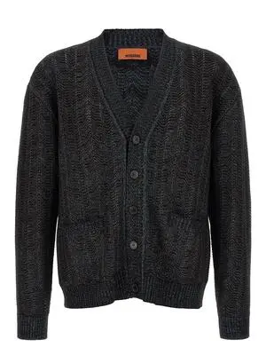 Missoni Greek Pattern Cardigan - Blue