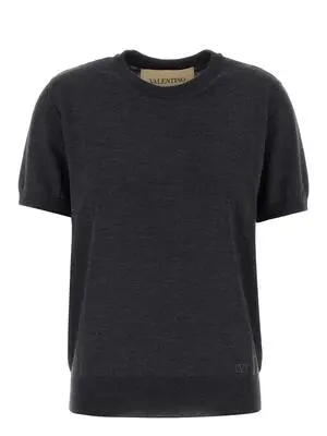 VALENTINO Valentino Garavani Women Charcoal Wool Sweater