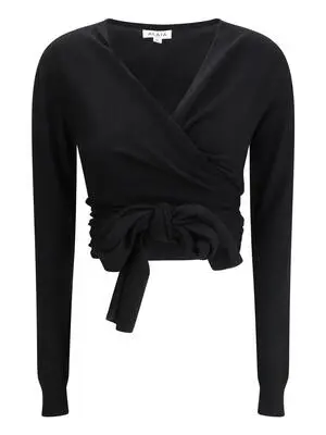 Alaïa Wrap Top - Black