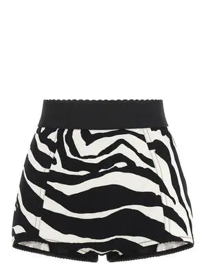 DOLCE & GABBANA DOLCE & GABBANA Zebra Print Hot Pants