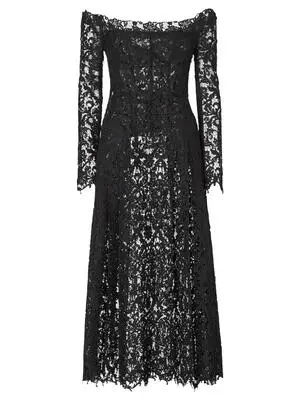 Fendi Macrame Lace Dress - Black