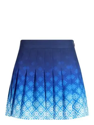 Casablanca Pleated Mini Skirt - Blue