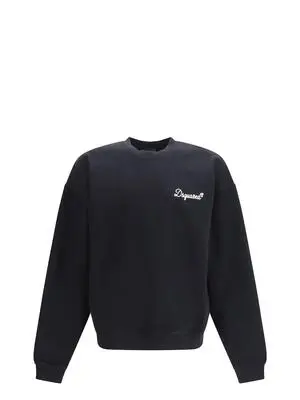 Dsquared2 Logo Cotton Sweatshirt - Black