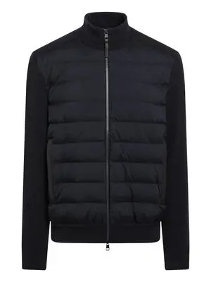 Moncler Padded Cardigan - Blue