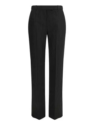 Alexander McQueen Pinstriped Tailored Pants - Black