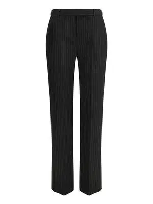 Alexander McQueen Pinstriped Tailored Pants - Black