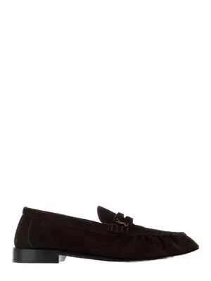 Saint Laurent SAINT LAURENT Suede Loafers Brown