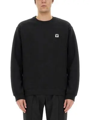 Valentino Garavani Cotton Sweatshirt - Black
