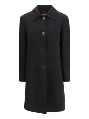 Max Mara Racconto Overcoat - Black