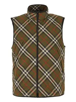 Burberry Check Puffer Vest - Multicolor