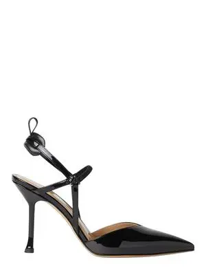 Fendi Patent Leather Colibrì High-heeled Slingbacks - Black