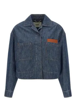 Fendi Chambray Denim Jacket - Blue