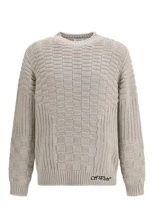 Off-White Cotton Sweater - Cream