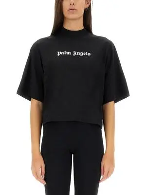 Palm Angels T-shirt With Logo - Black