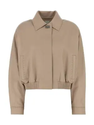 Fendi Leather Jacket - Brown
