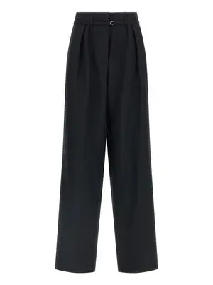 Dries Van Noten Peacha Wide Leg Trousers - Black