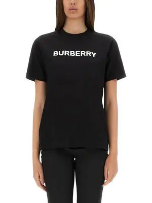 Burberry T-shirt With Logo - Black