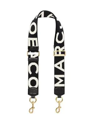 Marc Jacobs The Logo Webbing Strap - Black