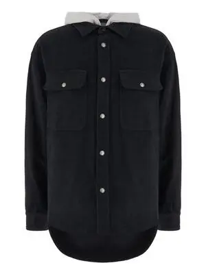 Palm Angels Hooded Shacket - Multicolor