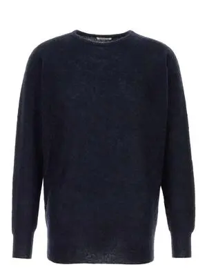 Auralee Alpaca Blend Sweater - Blue