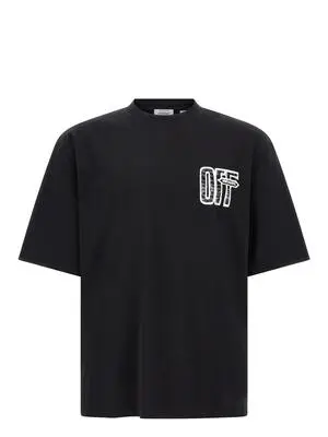 Off-White Motion Arrow Skate' T-shirt - Black