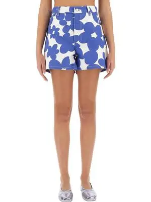 Marni MARNI Cotton Floral Shorts Multicolor