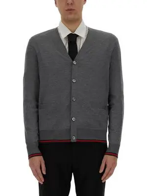 Gucci Web Pattern Cardigan - Blue
