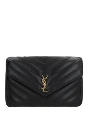 Saint Laurent SAINT LAURENT Loulou Large Bag In Matelassé Lambskin Black