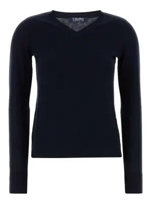 Max Mara S MAX MARA Idoneo Wool Sweater Blue