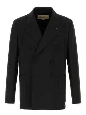 Valentino Garavani Wool Blazer - Black