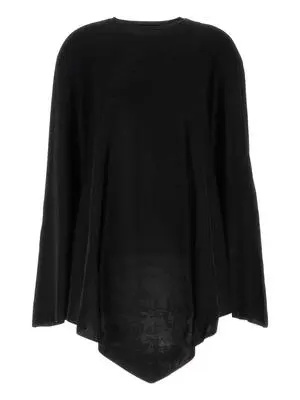 Balenciaga Stretch Viscose Blend Cape - Black