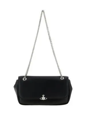 VIVIENNE WESTWOOD Chain Crossbody Purse - Black