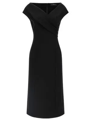 ERMANO SCERVINO Midi Dress - Black