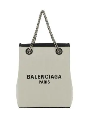 Balenciaga Duty Free Canvas Handbag - Brown