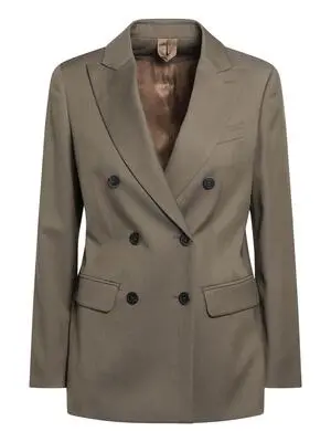 Max Mara Wool Gabardine Jacket - Brown