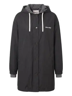 Miu Miu Hooded Caban - Multicolor