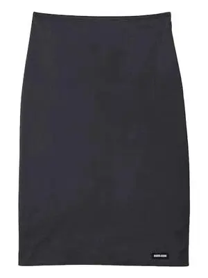 Miu Miu MIU MIU Stretch Popeline Skirt Multicolor