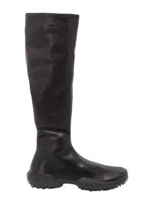 Miu Miu Stretch Leather Boots - Multicolor