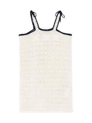 Celine Crochet Short Dress - Multicolor