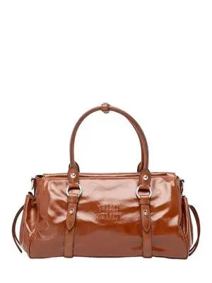 Miu Miu MIU MIU Shiny Leather Handbag Multicolor