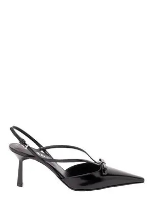Prada Brushed Leather Slingback Pumps - Multicolor