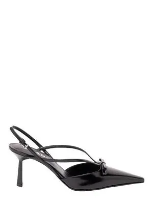 Prada Brushed Leather Slingback Pumps - Multicolor