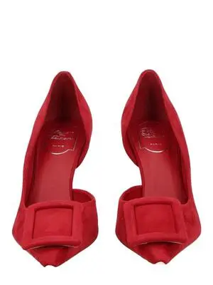 ROGER VIVIER Viv Ville D'orsay Pumps - Red