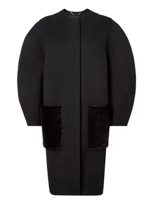 Fendi Ff Double Wool Overcoat - Multicolor