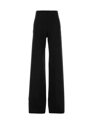 Gucci Stretch Wool Blend Wide-leg Pant - Black