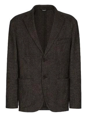 DOLCE & GABBANA DOLCE & GABBANA Checked Wool Blend Blazer