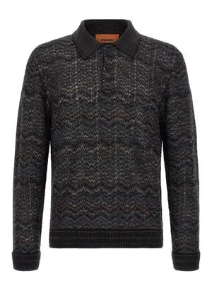 Missoni Knitted Polo Shirt - Multicolor