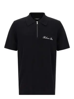 Balmain Logo Embroidery Polo Shirt - Multicolor