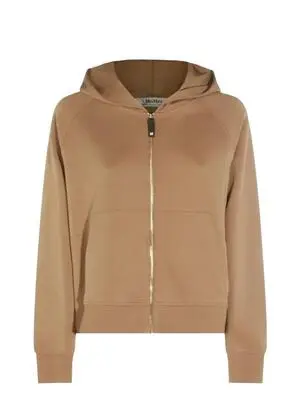 MAX MARA MAX MARA Cotton Hooded Zip Up Sweatshirt