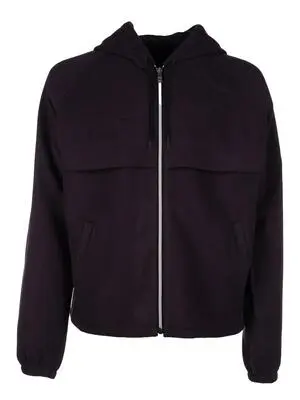 Prada Hooded Zip Up Jacket - Multicolor